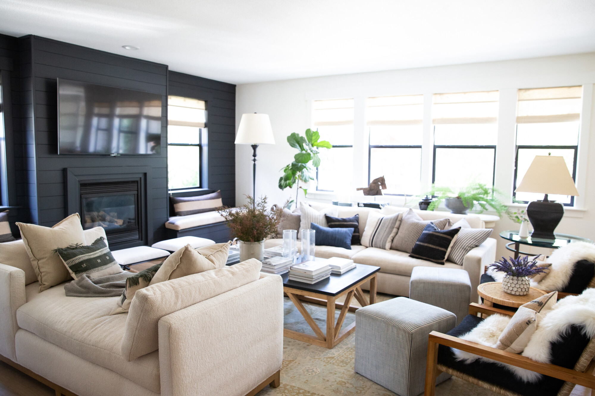 Living Room: How We Layered Textures and Patterns - Interior Design ...